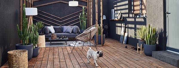 Une cour extérieure à la déco chic | Leroy Merlin